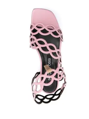 SERGIO ROSSI Cut-out Detail Sandals - Pink