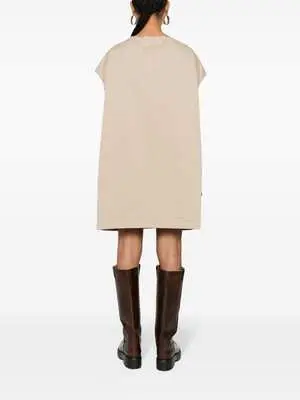 MAISON MARGIELA Cotton Poplin Mini Dress - Neutrals