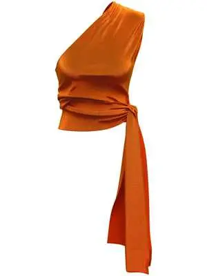 MARGHERITA MACCAPANI Wrap Sleeveless Top - Orange