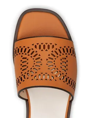 TOD'S Laser-cut Leather Sandals
