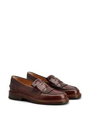 TOD'S Penny-slot Leather Loafers