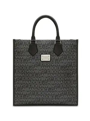 Dolce & Gabbana Logo-print Tote Bag - Black