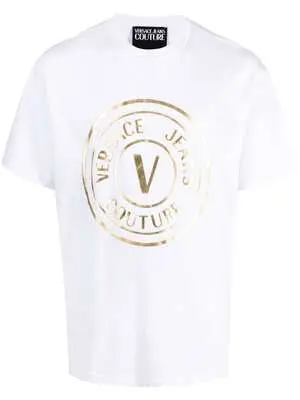 Versace Logo-print Cotton T-shirt - White