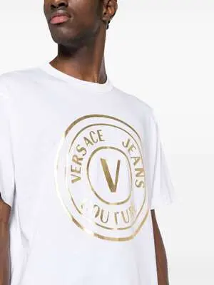 Versace Logo-print Cotton T-shirt - White