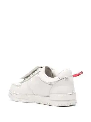 44 LABEL GROUP Avril Leather Sneakers - Grey