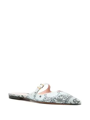 Zimmermann Aura Paisley-print Mules