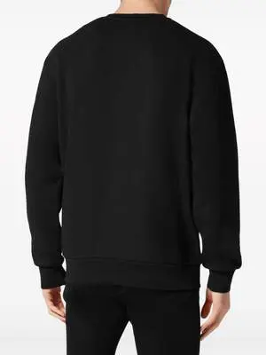 Philipp Plein Logo-embroidered Crew-neck Sweatshirt