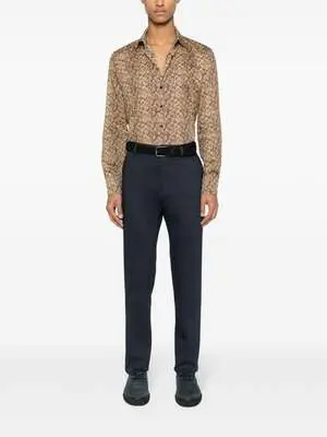 Etro Straight-leg Cotton Trousers