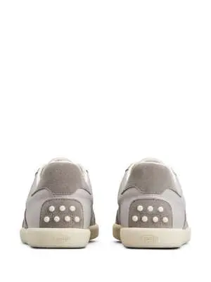 TOD'S Tabs Leather Sneakers - Grey
