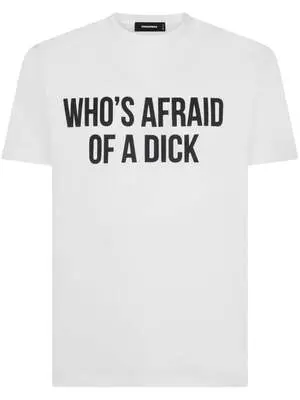 Dsquared2 Slogan-print Cotton T-shirt - White