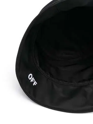 Off-White Embroidered Bucket Hat