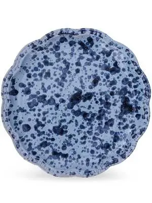 CABANA Speckled Dessert Plate - Blue