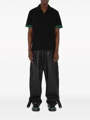 Burberry Striped-cuffs Polo Shirt