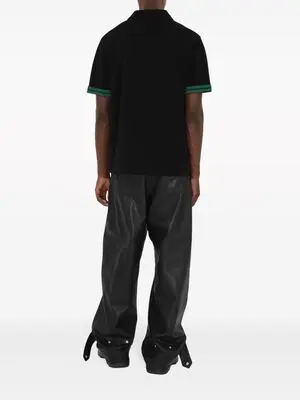 Burberry Striped-cuffs Polo Shirt