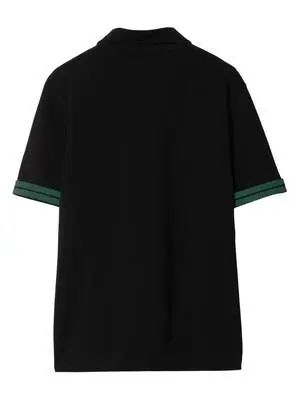 Burberry Striped-cuffs Polo Shirt
