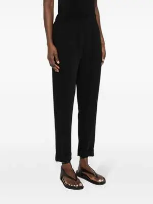 P.a.r.o.s.h Mid-rise Tapered-leg Trousers - Black