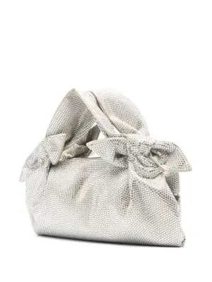 Giuseppe Di Morabito Knotted Rhinestone-embellished Tote - Neutrals