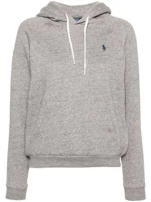 Polo Ralph Lauren Embroidered-logo Hoodie - Grey