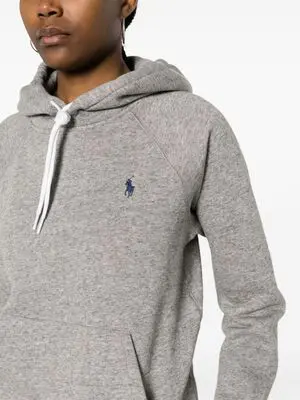 Polo Ralph Lauren Embroidered-logo Hoodie - Grey