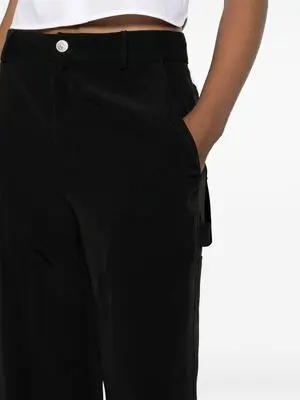 Moschino High-waisted Palazzo Trousers - Black