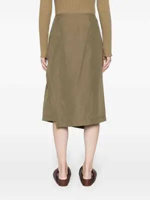 Vince Wrap-effect Straight Midi Skirt