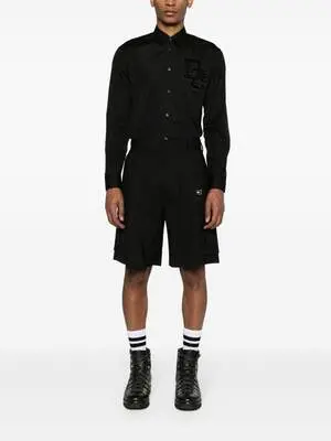 Dsquared2 Pleated Virgin Wool Cargo Shorts