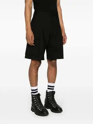 Dsquared2 Pleated Virgin Wool Cargo Shorts