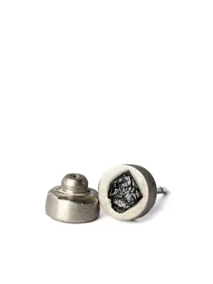 PARTS OF FOUR Diamond-encrusted Stud Earring - Silver