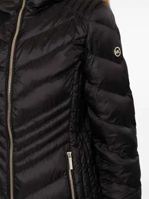 Michael Kors Chevron-quilted Hooded Jacket