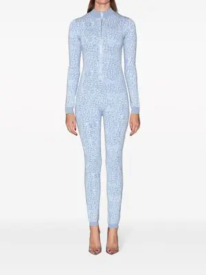 FLEUR DU MAL Knitted Catsuit - Blue
