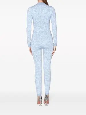 FLEUR DU MAL Knitted Catsuit - Blue