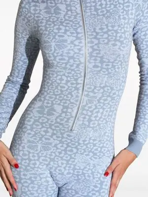 FLEUR DU MAL Knitted Catsuit - Blue