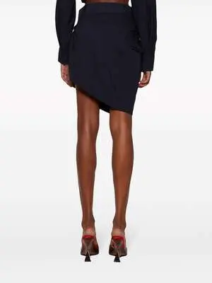 Jacquemus La Mini Jupe Saudade Draped Skirt - Blue