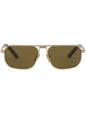 Prada Pilot Frame Sunglasses - Gold