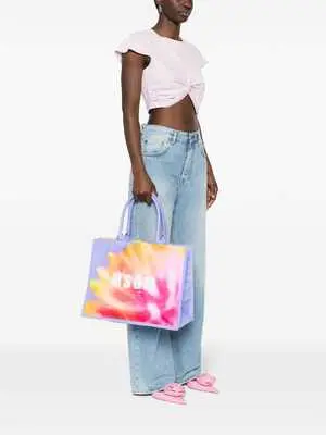 MSGM Abstract-print Tote Bag