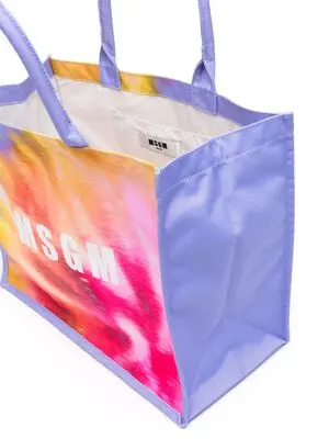 MSGM Abstract-print Tote Bag