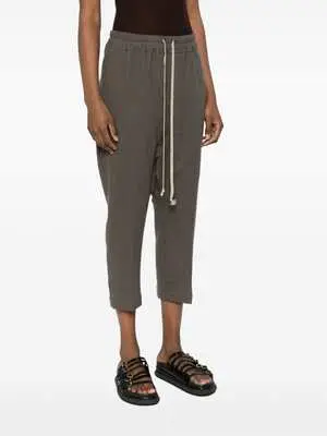 Rick Owens Drop-crotch Cropped Trousers - Brown