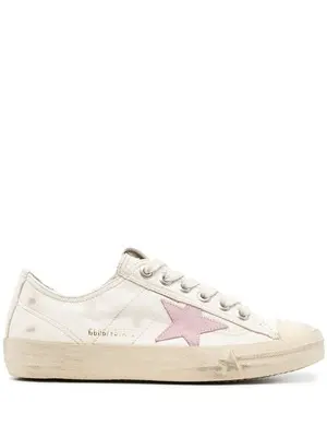 GOLDEN GOOSE V-star Leather Sneakers - White