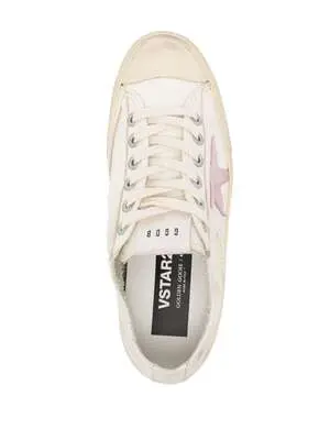 GOLDEN GOOSE V-star Leather Sneakers - White