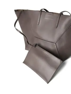 Brunello Cucinelli Leather Tote Bag - Brown