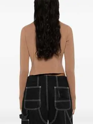 Amiri Logo-embroidery Cropped Jumper