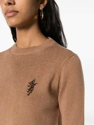 Amiri Logo-embroidery Cropped Jumper