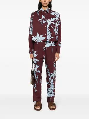 FORTE_FORTE Floral Cotton Trousers