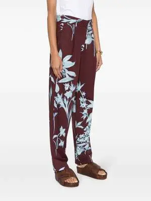 FORTE_FORTE Floral Cotton Trousers