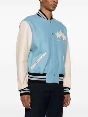 Amiri Star Patches Bomber Jacket - Blue