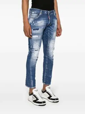 Dsquared2 Tidy Biker Mid-rise Skinny Jeans