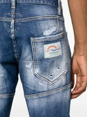 Dsquared2 Tidy Biker Mid-rise Skinny Jeans