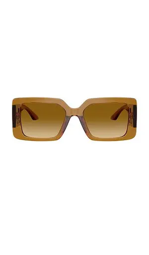 Versace Square Sunglasses - Translucent Brown