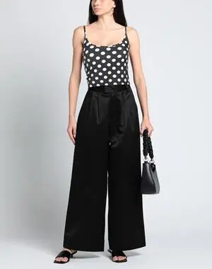 VICOLO Polka Dot Top - Black
