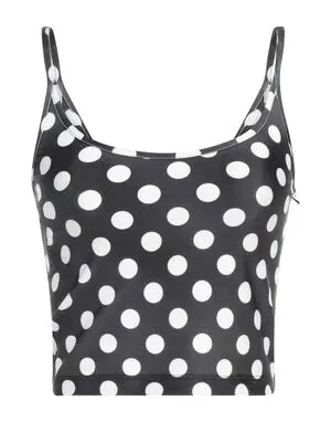 VICOLO Polka Dot Top - Black